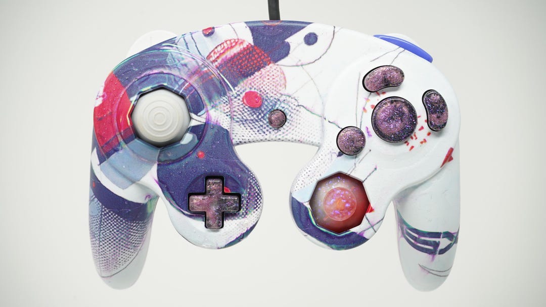 Custom Gamecube Controller Galaxy X - Etsy
