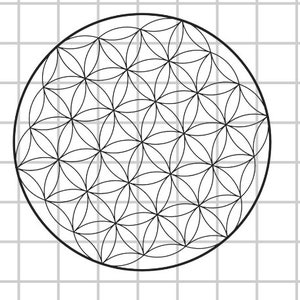 Printable Crystal Grid, PNG, PDF, JPEG, Flower of Life, Seed of Life ...