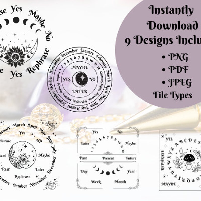 Pendulum Board Printable - Etsy