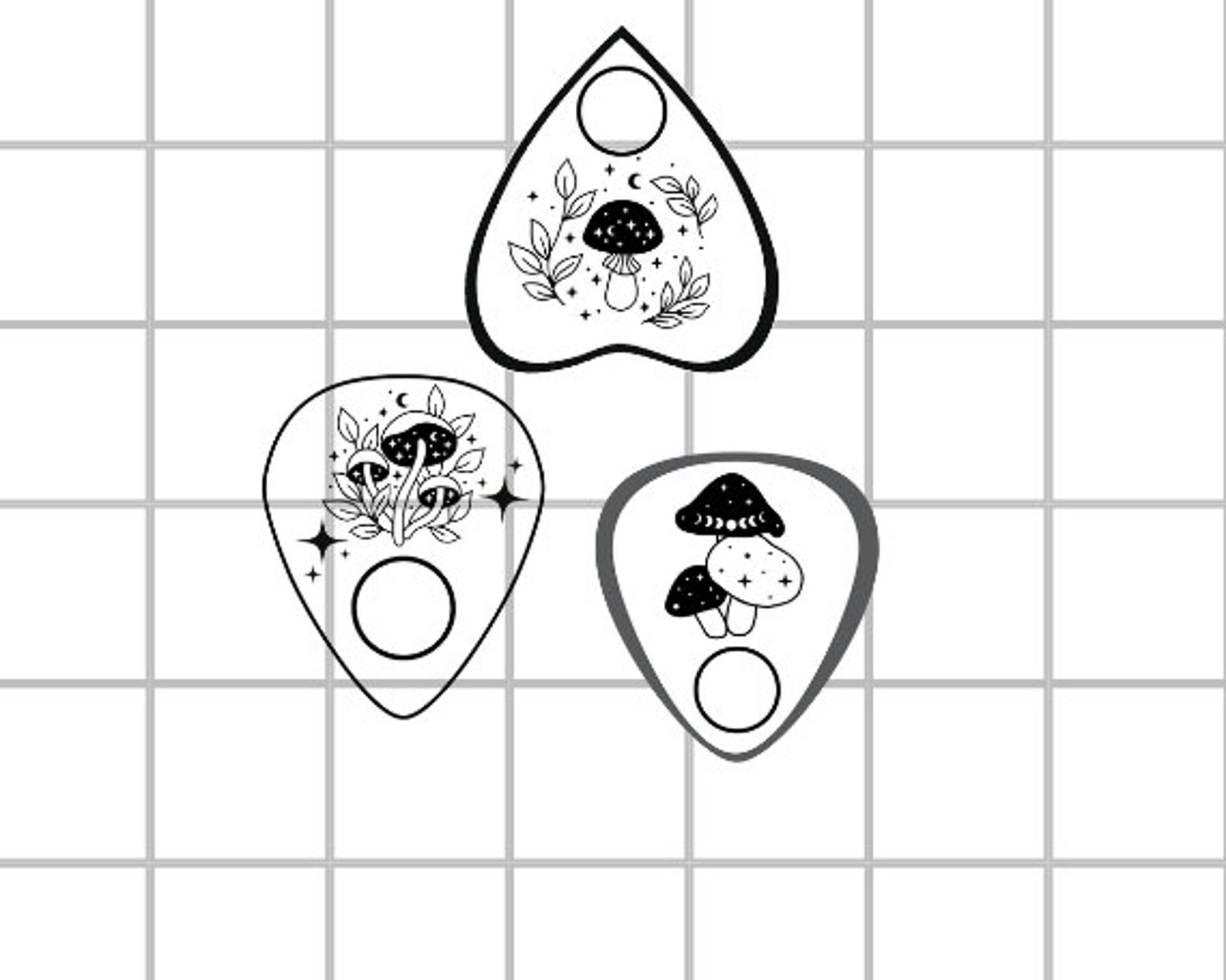 Printable Ouija Board Round Spirit Board Planchette Alter - Etsy