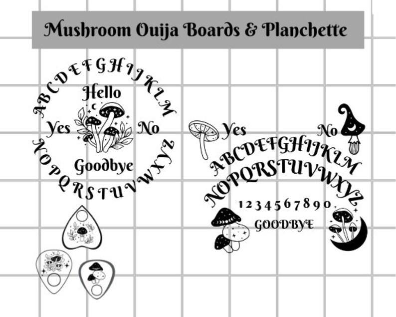 Ouija, Pendulum, Crystal Grid Digital Downloads, Witch Tools, 20 ...