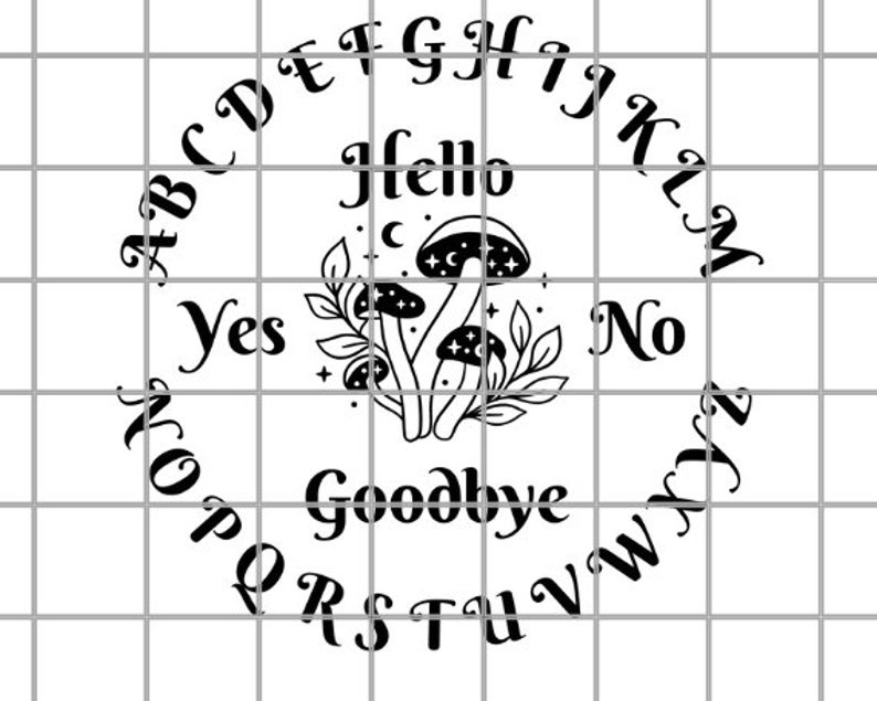 4 Printable Ouija Boards, 6 Planchette, Round and Square Spirit Board ...