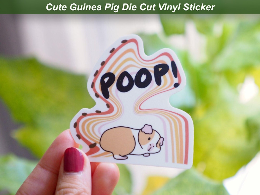 Guinea Pig Poop Vinyl Sticker, Funny Rodent Gift - Etsy