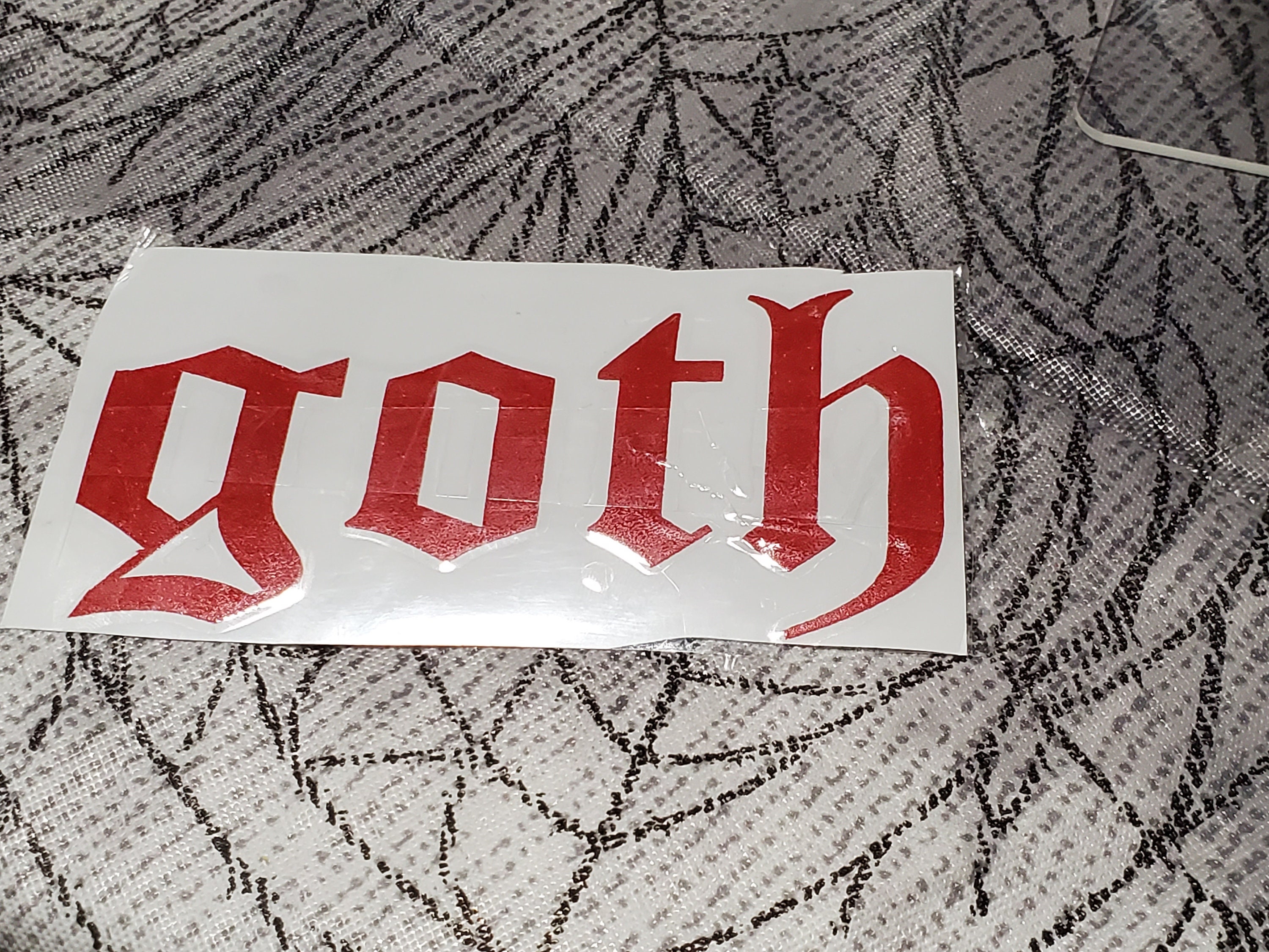 Goth Car Decal Water Bottle Sticker Laptop Decal Laptop - Etsy