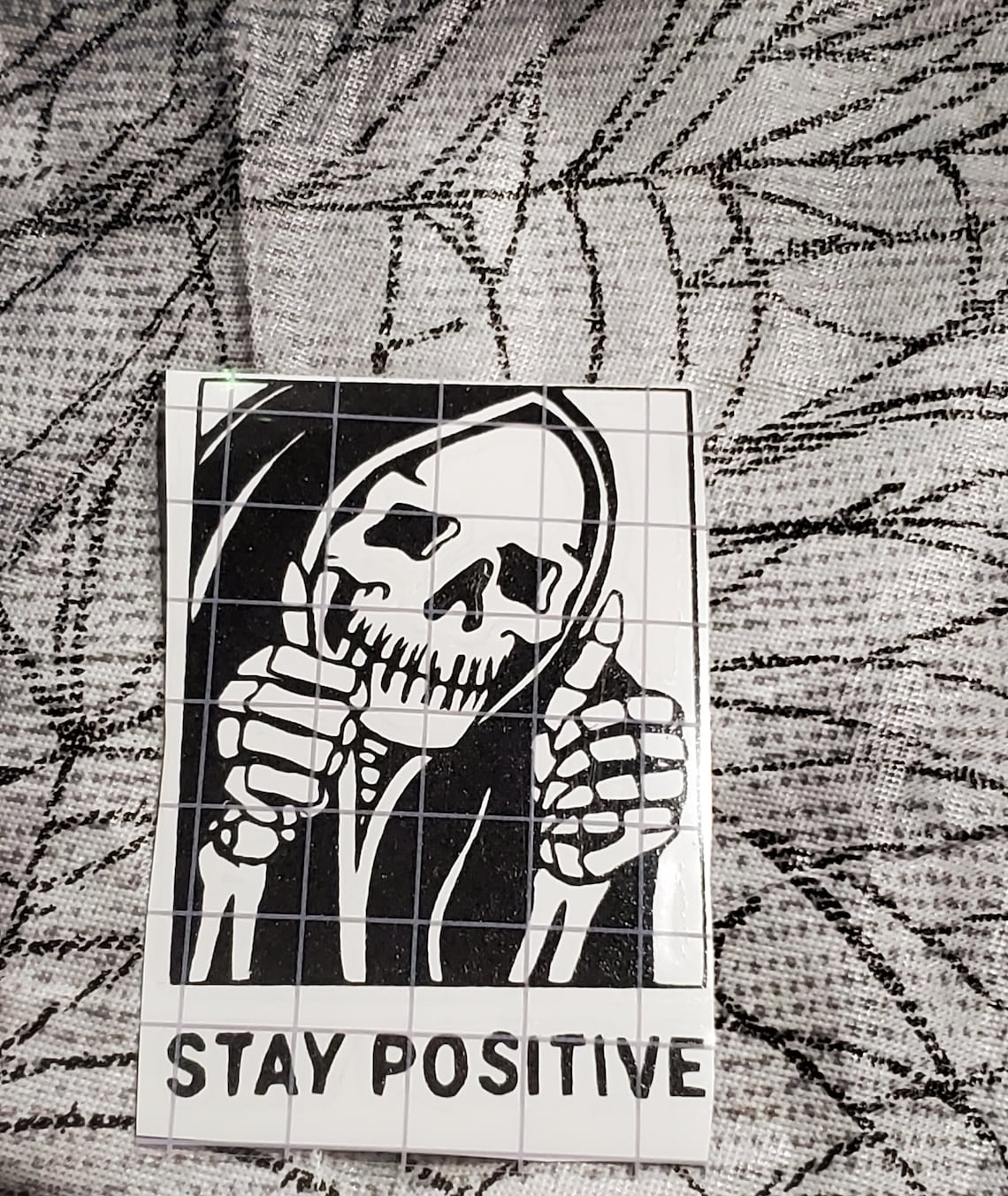 Stay Positive Skull Car Decal Water Bottle Sticker Laptop - Etsy