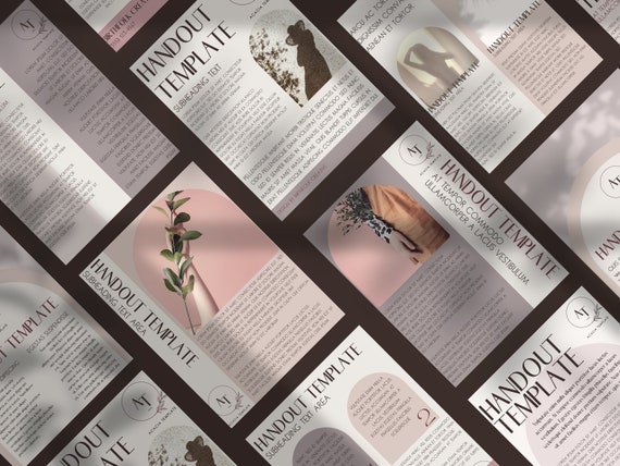 Acacia: Client Handout Templates fully Customizable Canva | Etsy