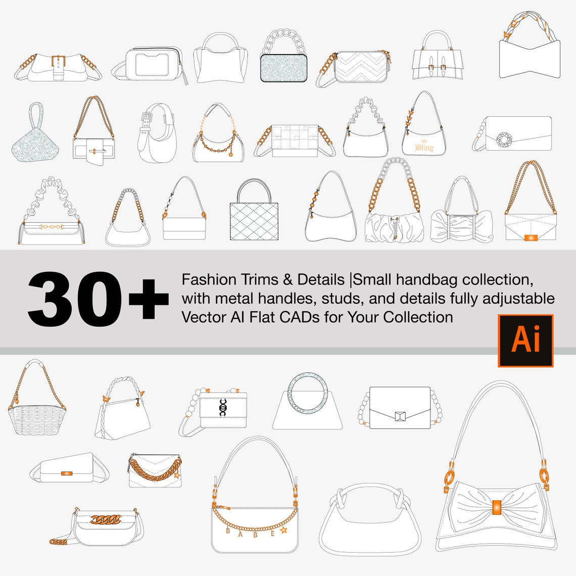 30+ Fashion CAD Template | Adobe Illustrator Sketch: Small and Medium ...