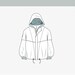 Fashion CAD Template | Adobe Illustrator Sketch:rain Jacket With Hood ...
