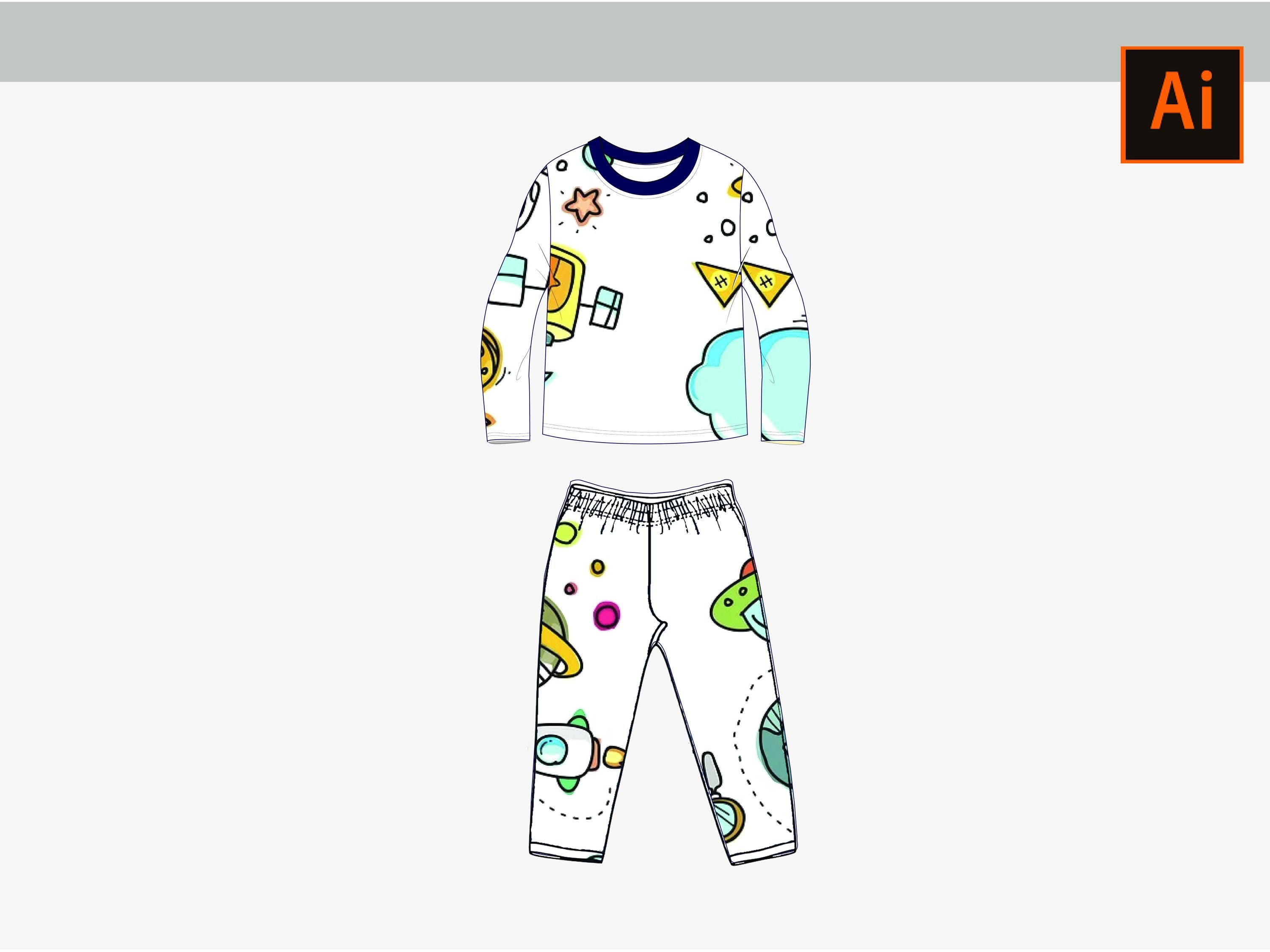 8+ Fashion CAD Template | Adobe Illustrator Sketch:kids Hoodie ...