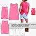 Fashion CAD Template | Adobe Illustrator Sketch: Tank Top With Back ...
