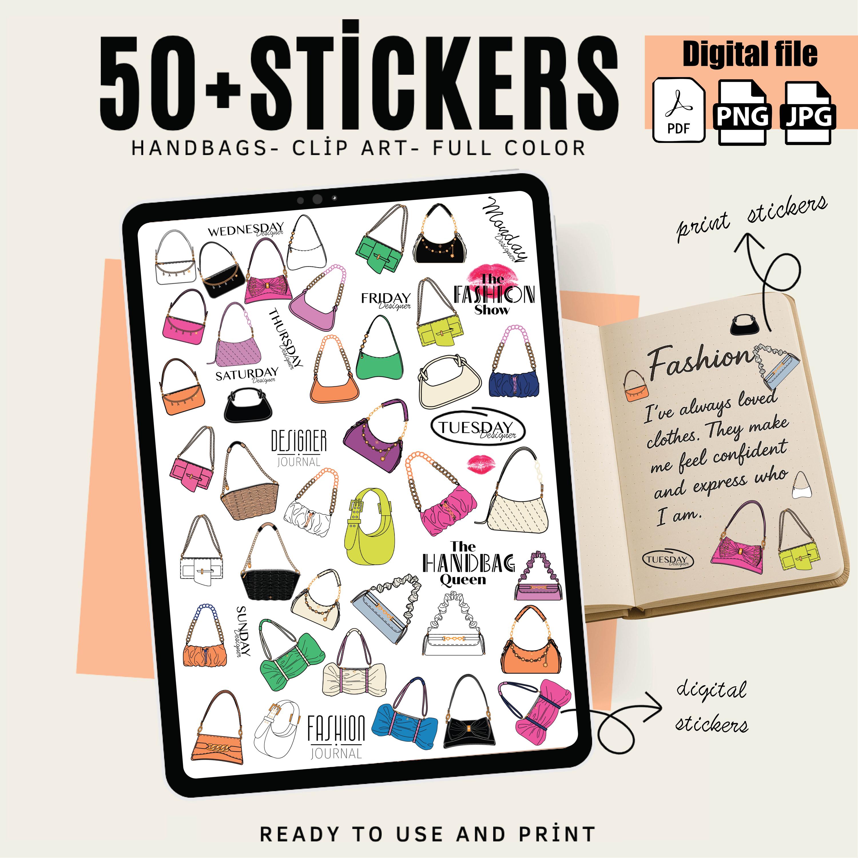 50+ Stickers, Clip Art, Dress up Girl, Stationary Stickers, Fashion ...