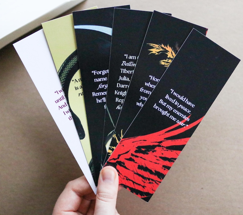 Red Rising Saga Inspired Bookmarks | (set of 6) Reading Tracker Tiny ...