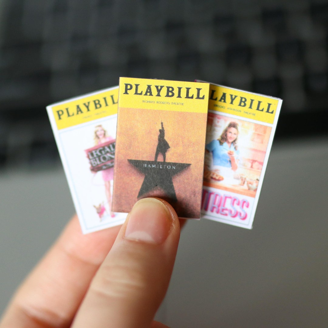 Handmade CUSTOM MINI Playbills | Broadway, Theatre, Miniature, Tiny ...