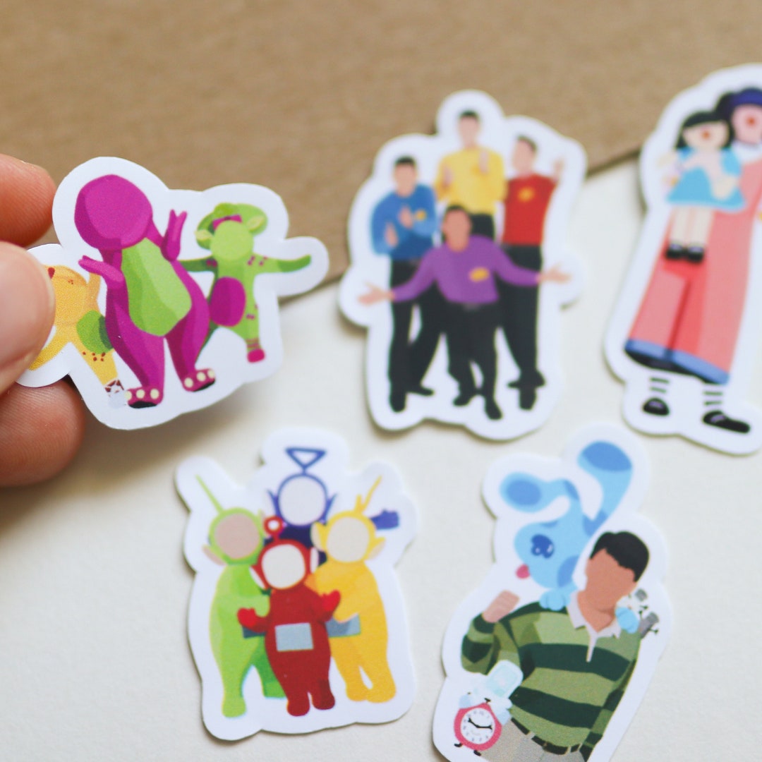 Mini Nostalgic TV Show Sticker Collection Gift Idea, Nostalgic Laptop ...