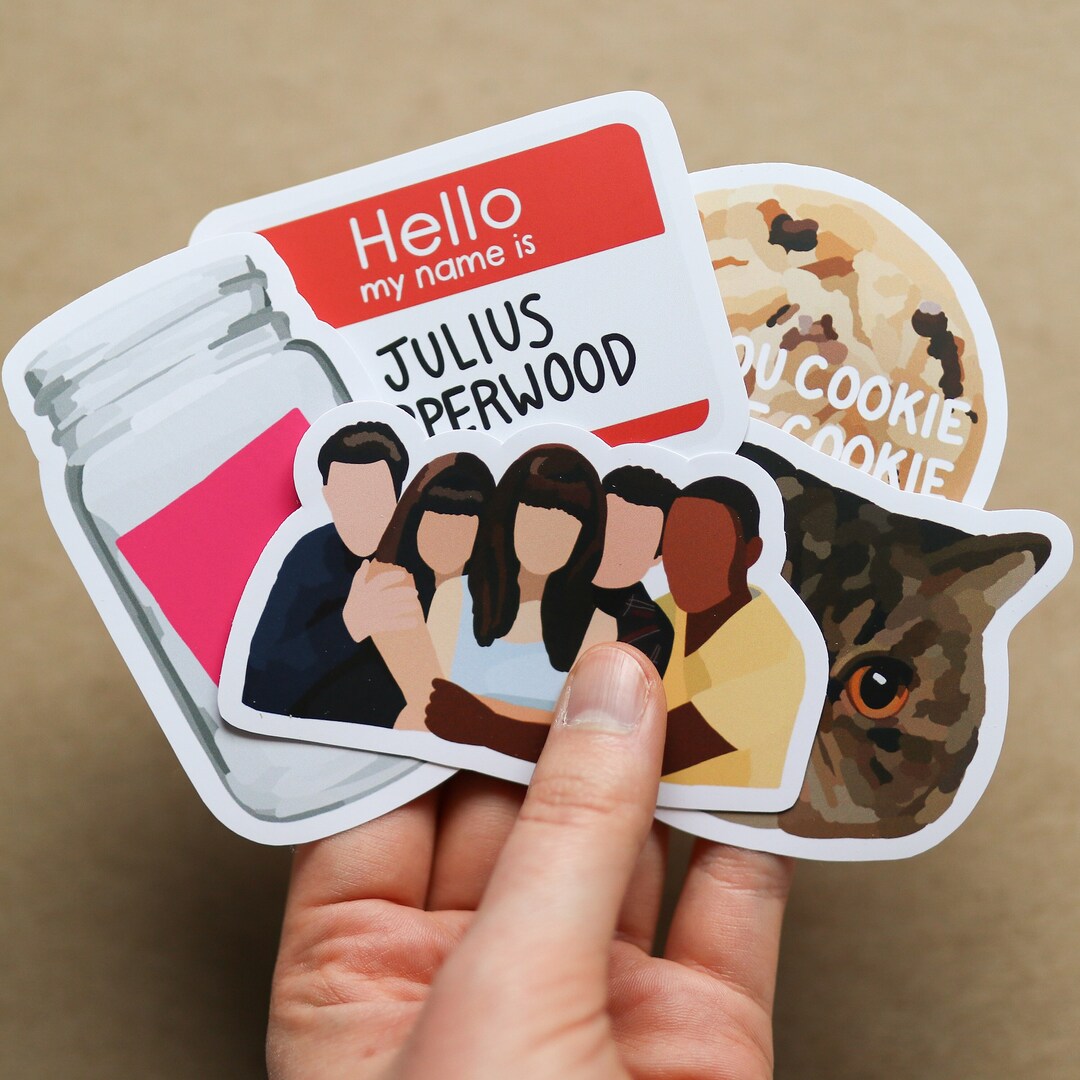 TV SHOW Sticker Pack (includes 5 Stickers) | New, Gift Idea Laptop ...