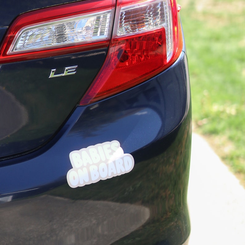 Babies on Board Bumper Sticker Car Decal Decorative Car - Etsy