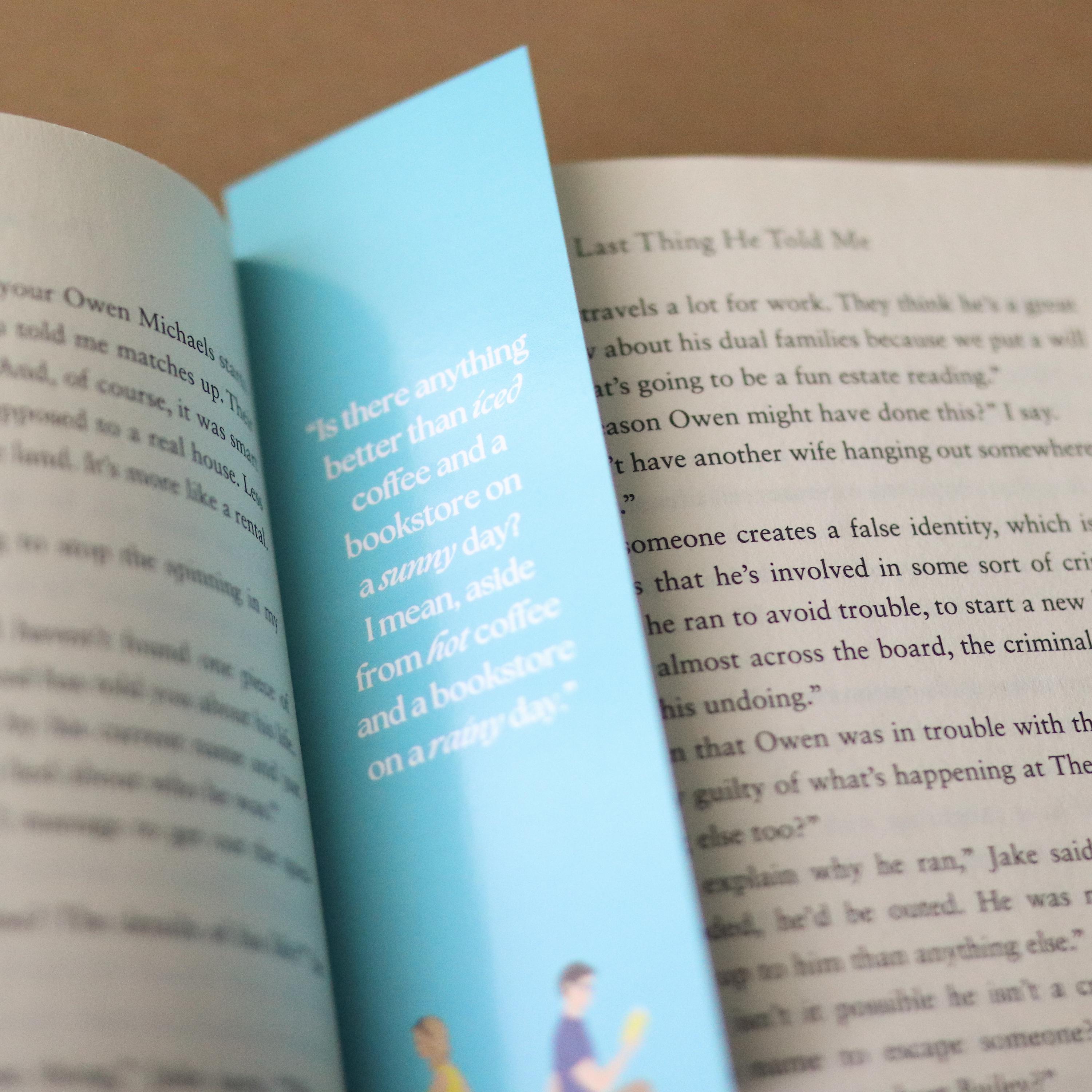 Emily Henry Inspired Bookmarks | Reading Tracker Tiny Book Journal ...