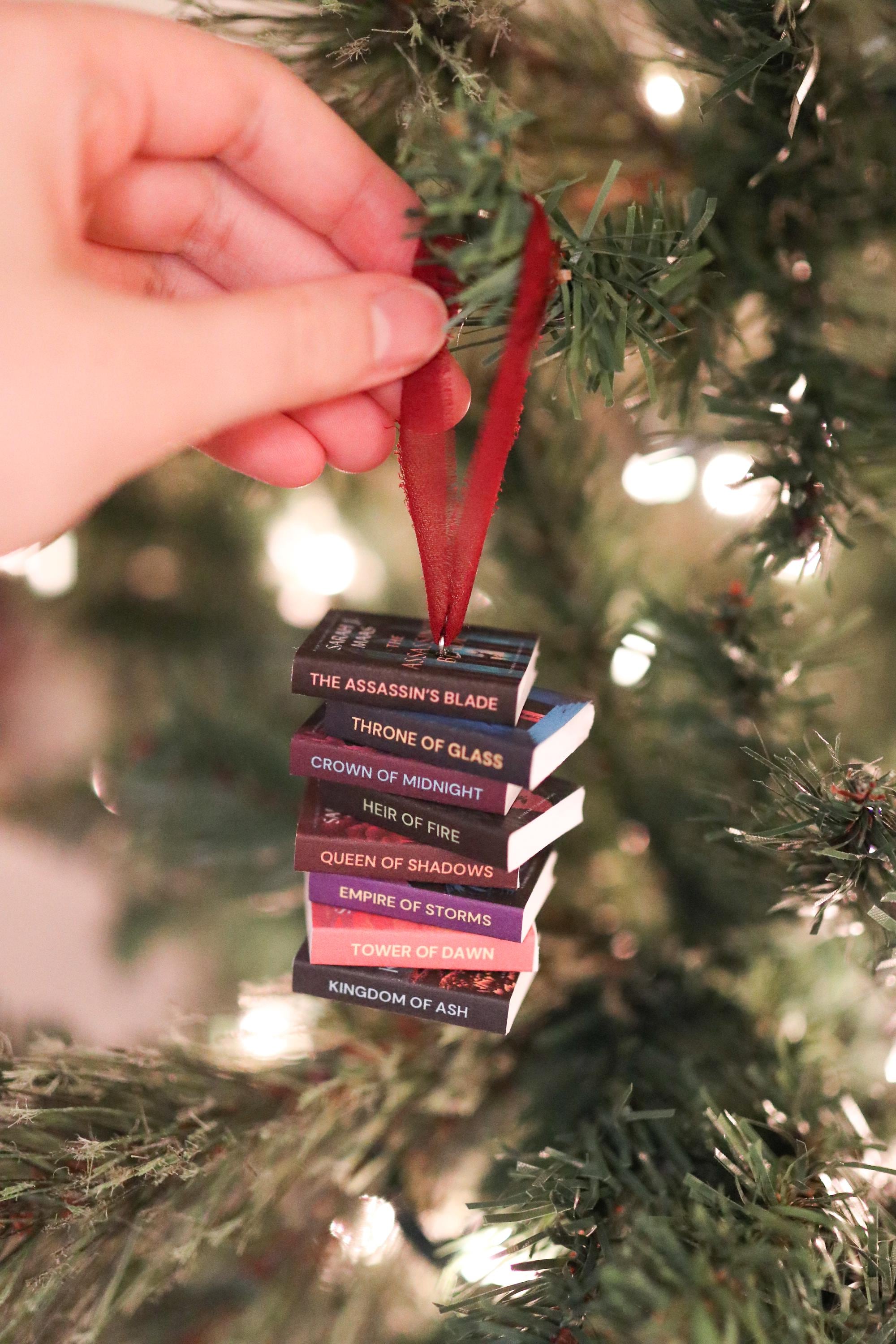TOG Mini Book Stack Ornament | Handmade Christmas Fantasy a Throne of ...