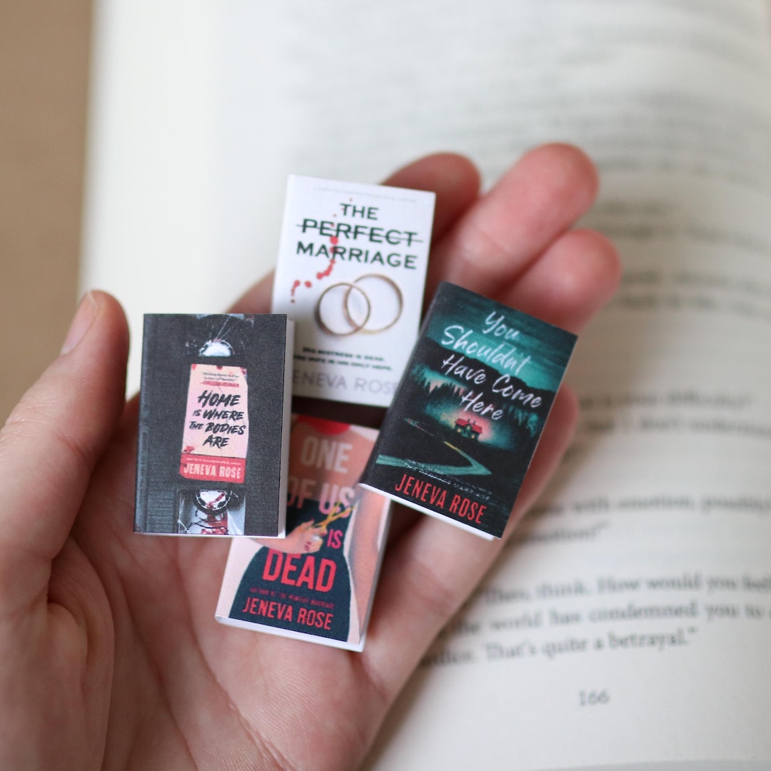 Handmade MINI Jeneva Rose Books (set of 4 Mini Books) Thriller ...