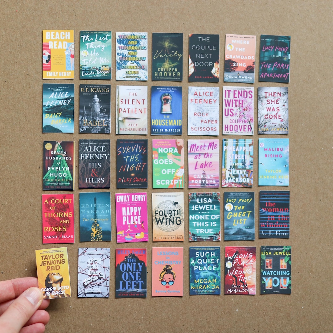 CUSTOM Mini Book Cover STICKERS | Reading Tracker, Tiny Book Stickers ...