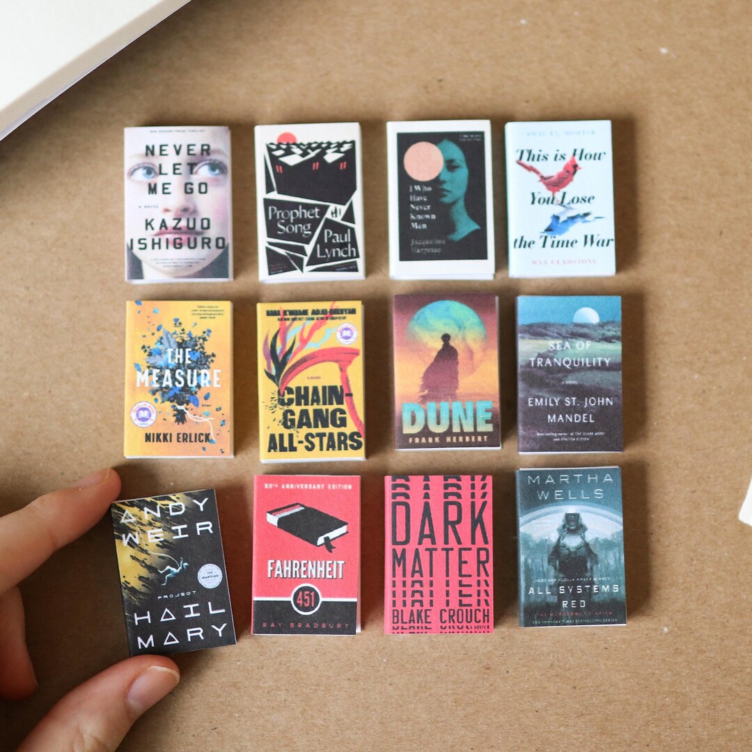 Handmade MINI Popular Science Fiction Books (set of 12 Mini Books) Sci ...