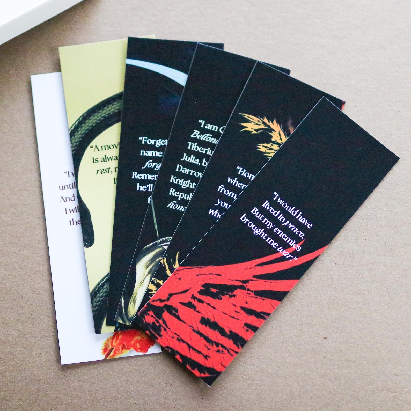 Red Rising Saga Inspired Bookmarks | (set of 6) Reading Tracker Tiny ...
