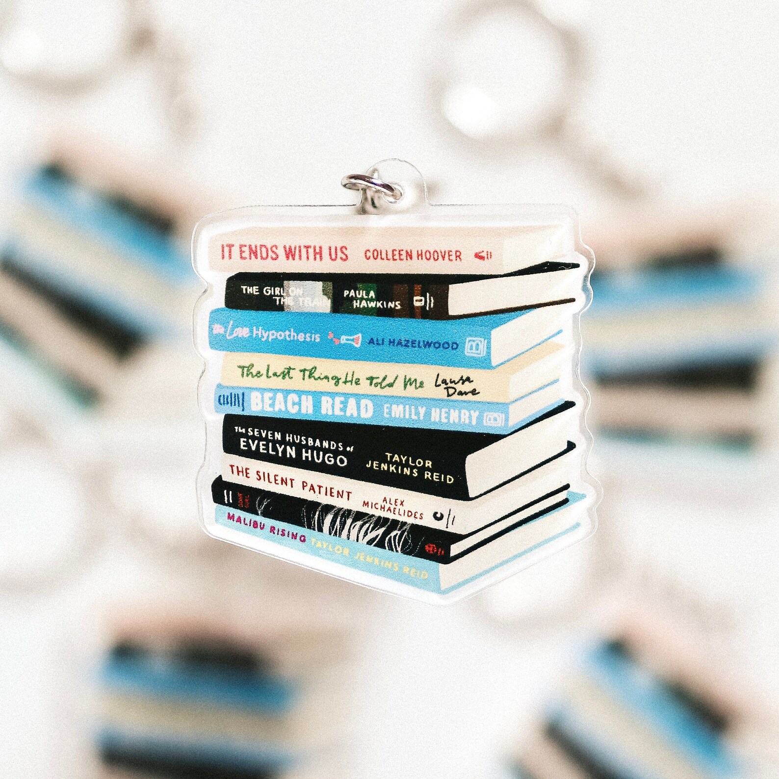 Book-stack Acrylic Keychain | Accessories, Cute Book Lover Gift, Gift ...