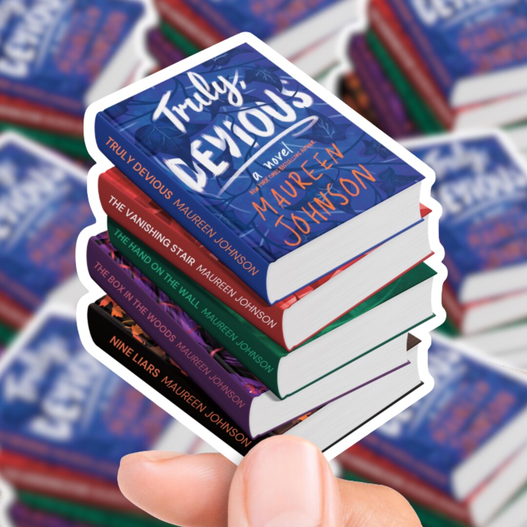 Truly Devious Book Stack Sticker | Gift Laptop Decal Planner Water ...