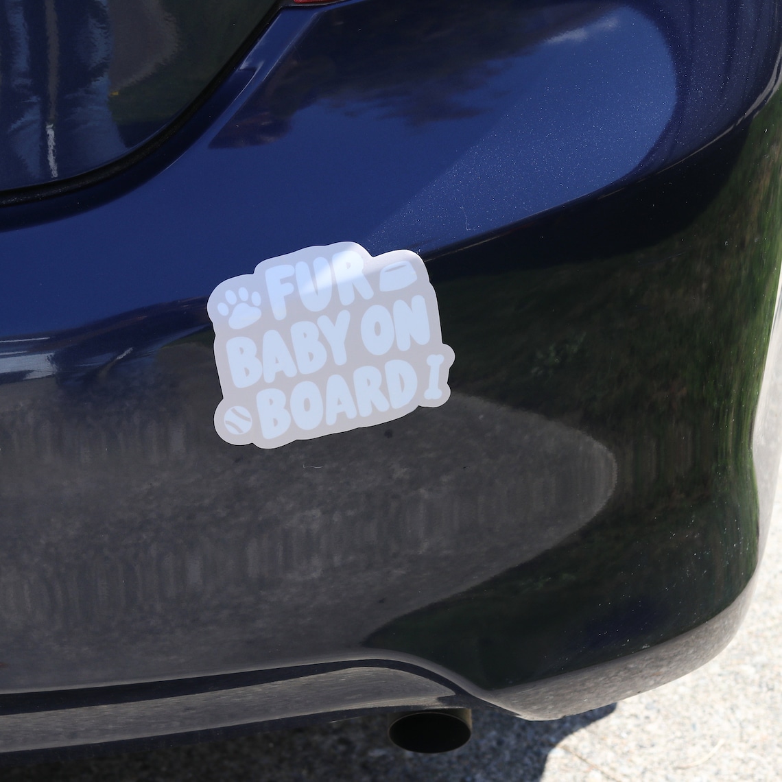 Fur Baby on Board Bumper Sticker | Car Decal Sticker, Dog, Pet, Puppy ...