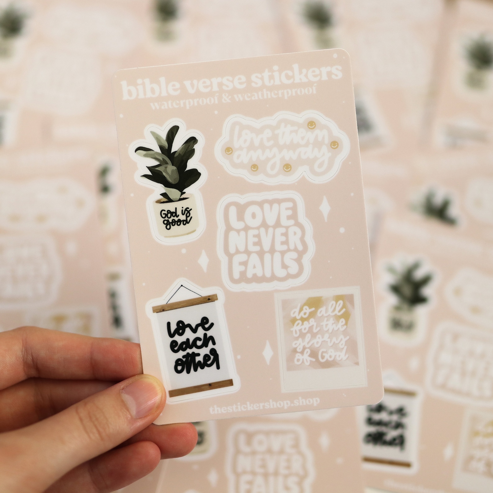 Mini Bible Verse Stickers | Christian Stickers, Bible Verse ...