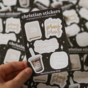 Mini Christian Stickers | Gift Idea Laptop Decal, Notebook, Trendy ...