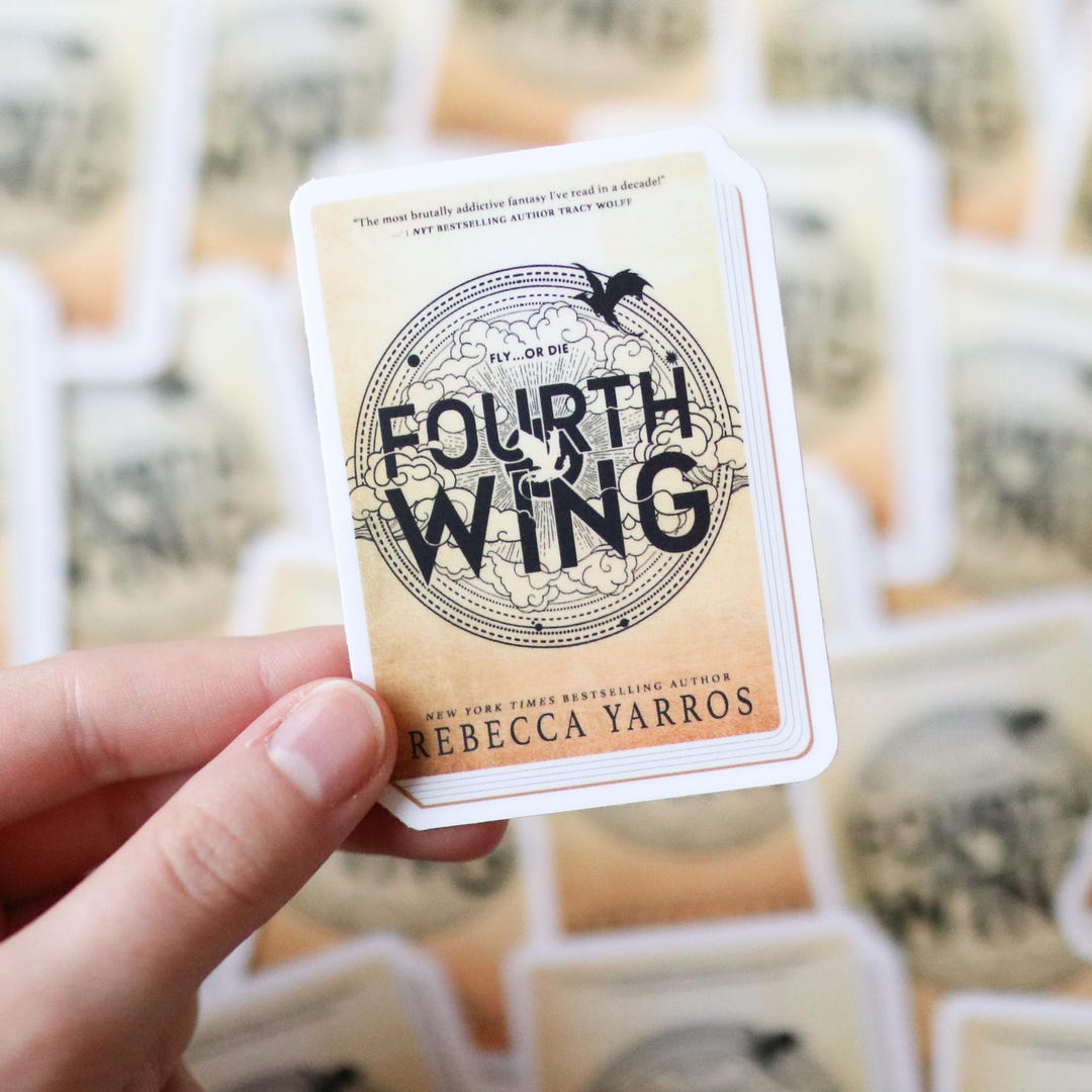 Fourth Wing Book Sticker | Gift Idea, Laptop Decal Planner, Waterproof ...