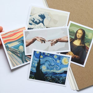 Famous Art Sticker Pack includes 5 Stickers Laptop Decal, Notebook ...