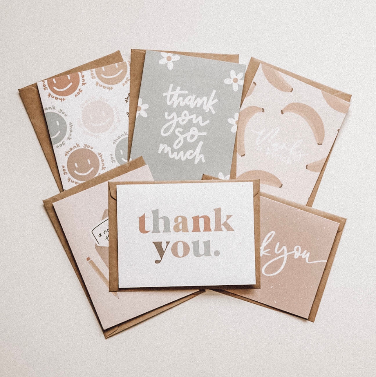 Thank You Card Bundle Thank You Cards Set Note Cards Set - Etsy