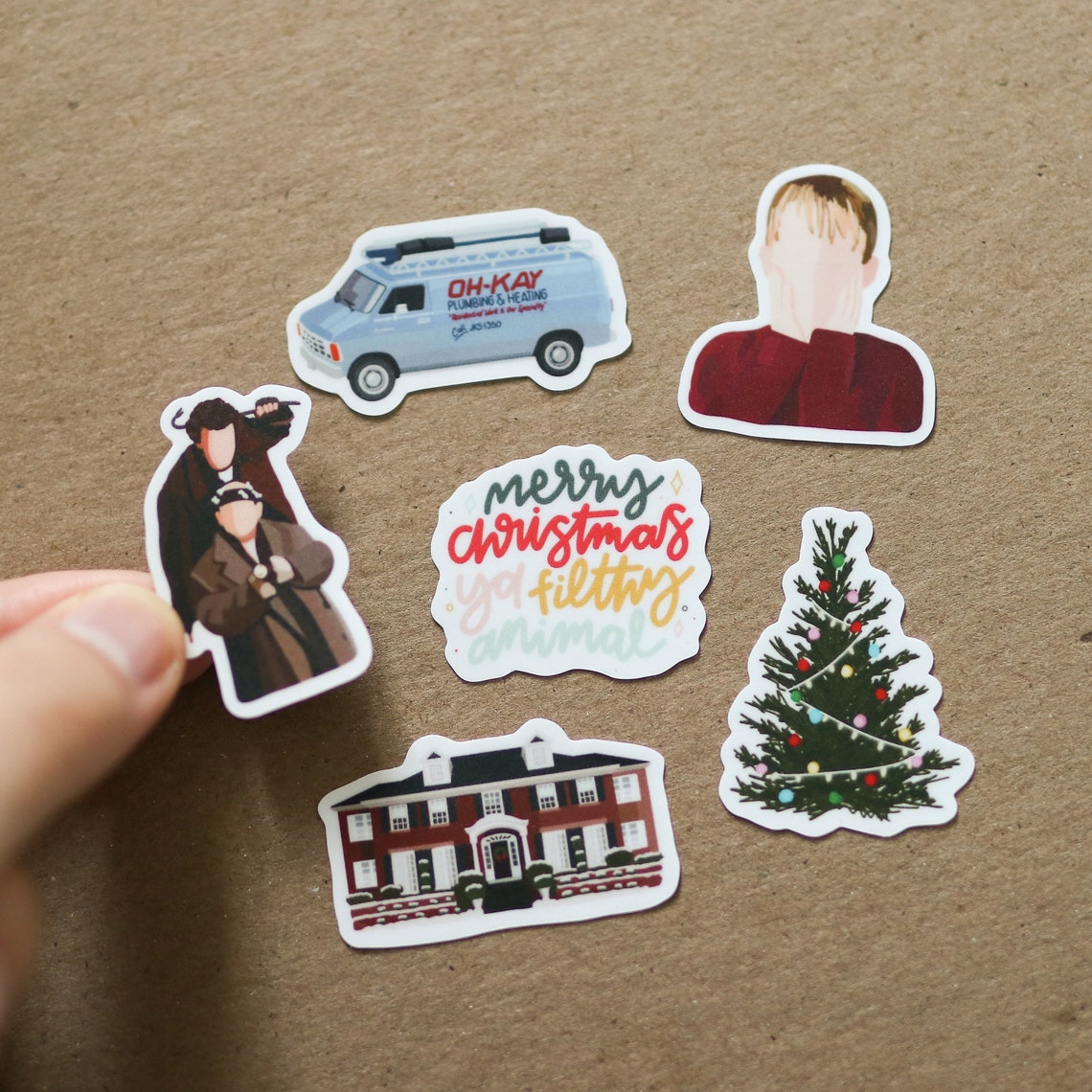 Mini Home Alone Inspired Stickers | Waterproof, Gift Idea, Home Alone ...