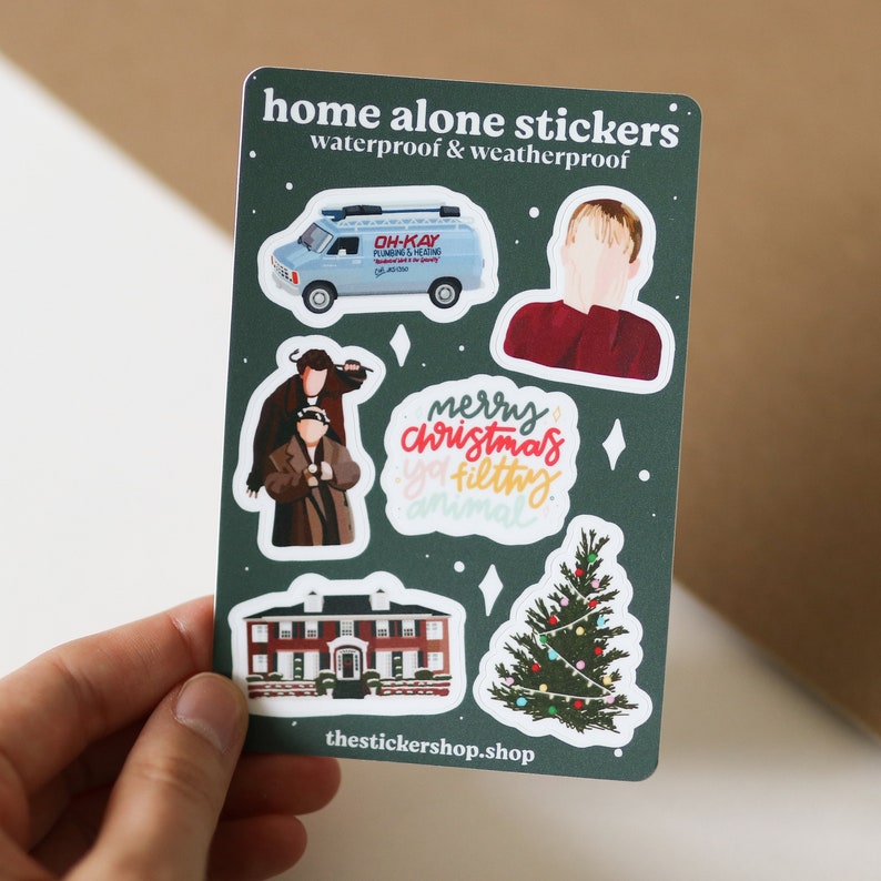 Mini Home Alone Inspired Stickers | Waterproof, Gift Idea, Home Alone ...