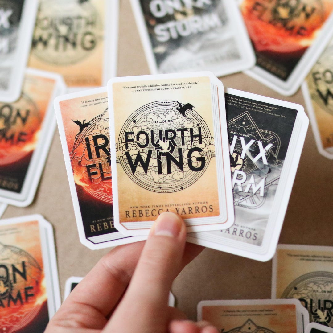 Fourth Wing Series Book Stickers (set of 3 Stickers) | Gift Laptop ...