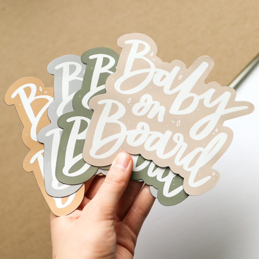 Baby on Board Car Bumper Magnet | Gift Idea Car Magnet Decal ...
