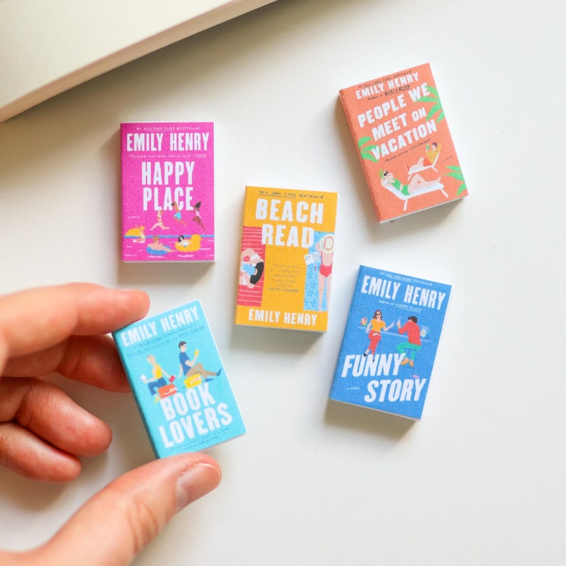 Handmade MINI Emily Henry Books (set of 5 Mini Books) Book Lover, Happy ...