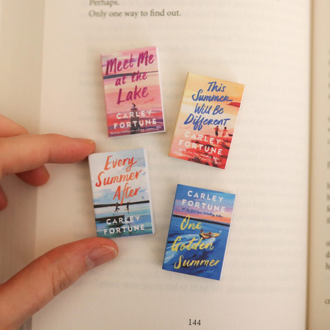 Handmade MINI Carley Fortune Books (set of 4 Mini Books) Meet Me at the ...