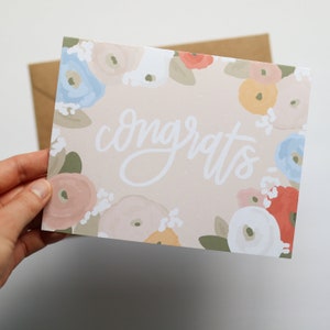 Wedding / Engagement Card Bundle | Wedding Cards Set | Note, Congrats ...