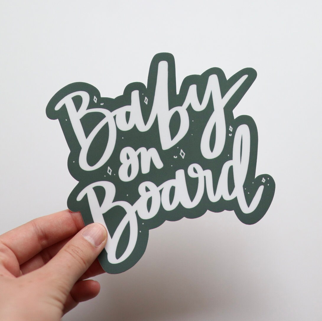 Cute Baby on Board Bumper Sticker Car Decal Decorative Car - Etsy