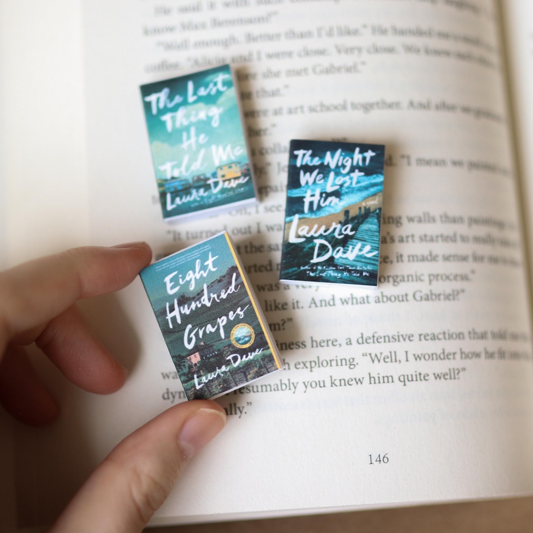 Handmade MINI Laura Dave Books (set of 3 Mini Books) | Books, Miniature ...
