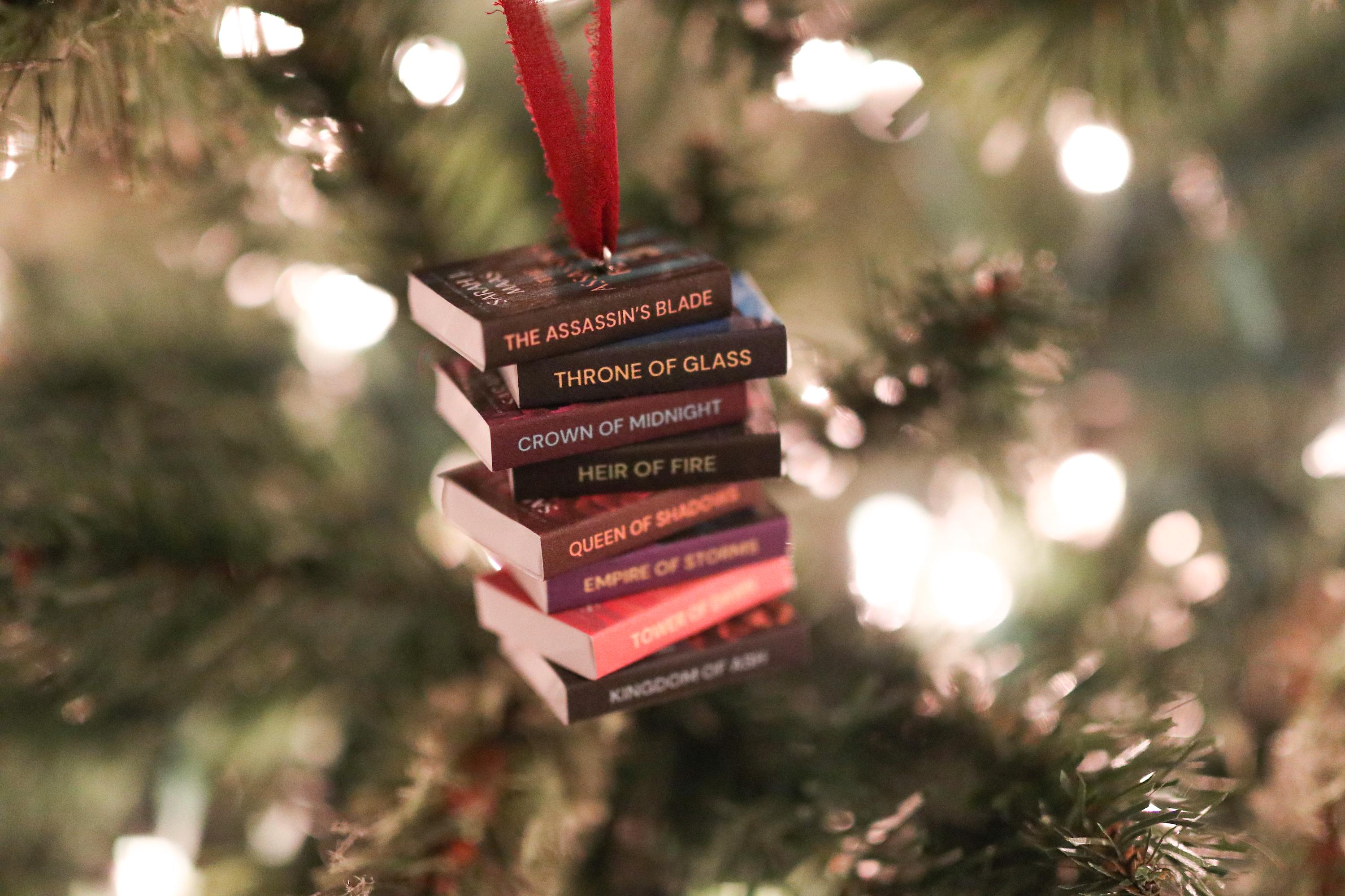TOG Mini Book Stack Ornament | Handmade Christmas Fantasy a Throne of ...