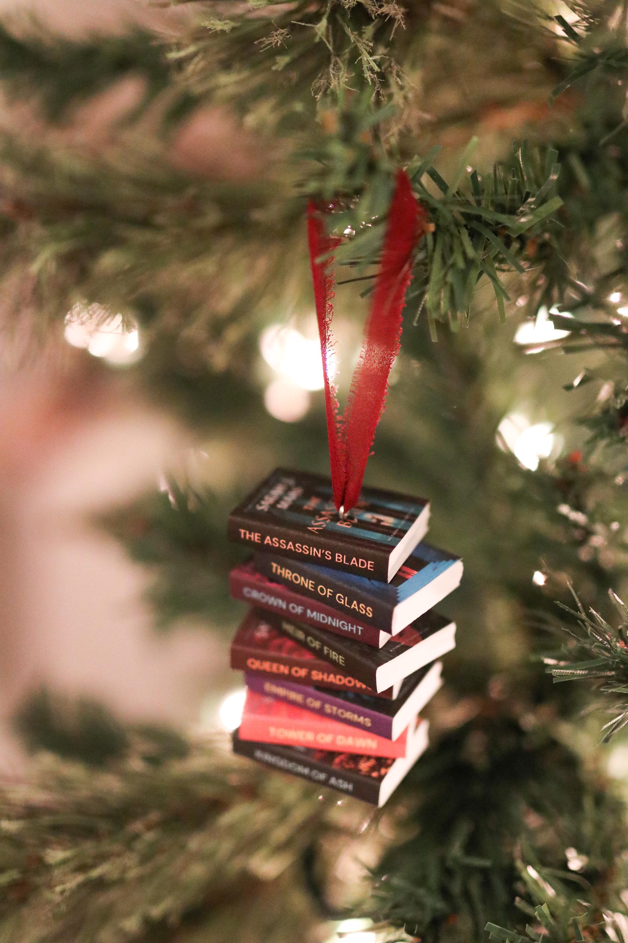 TOG Mini Book Stack Ornament | Handmade Christmas Fantasy a Throne of ...