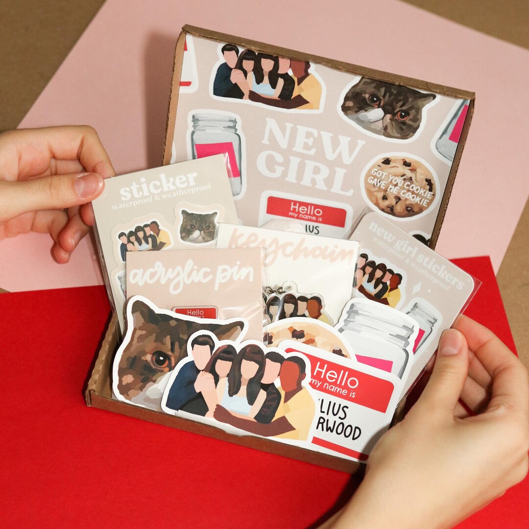 Tv Show Gift Box | Gift Idea New, Jess, Nick, Winston, Tv Show, Sitcom ...