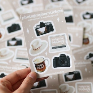 Mini Photographer Stickers | Waterproof, Photog, Photography, Sticker ...