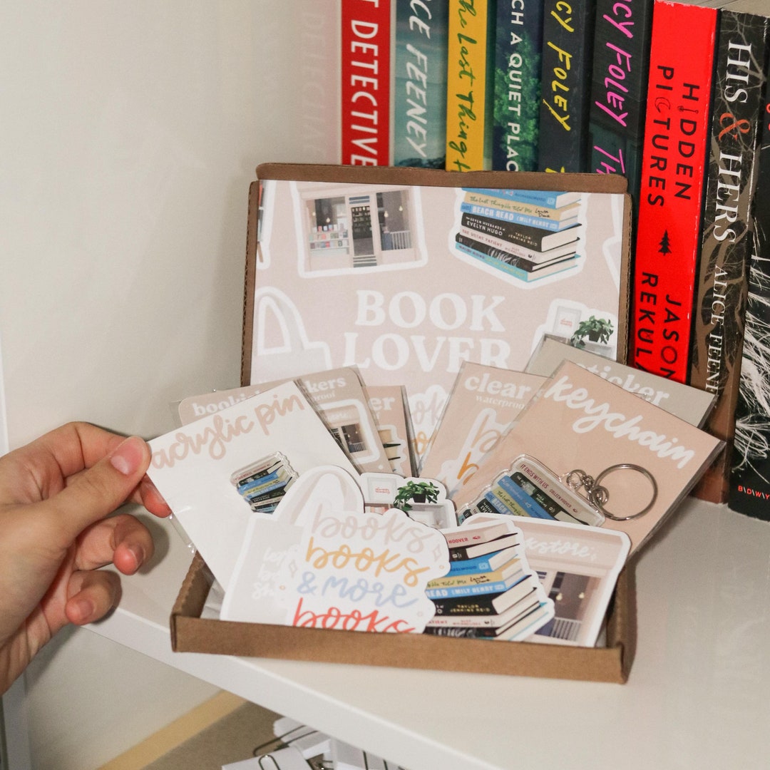 Book Lover Gift Box Laptop Decal, Notebook, Trendy Stickers, Booktok ...