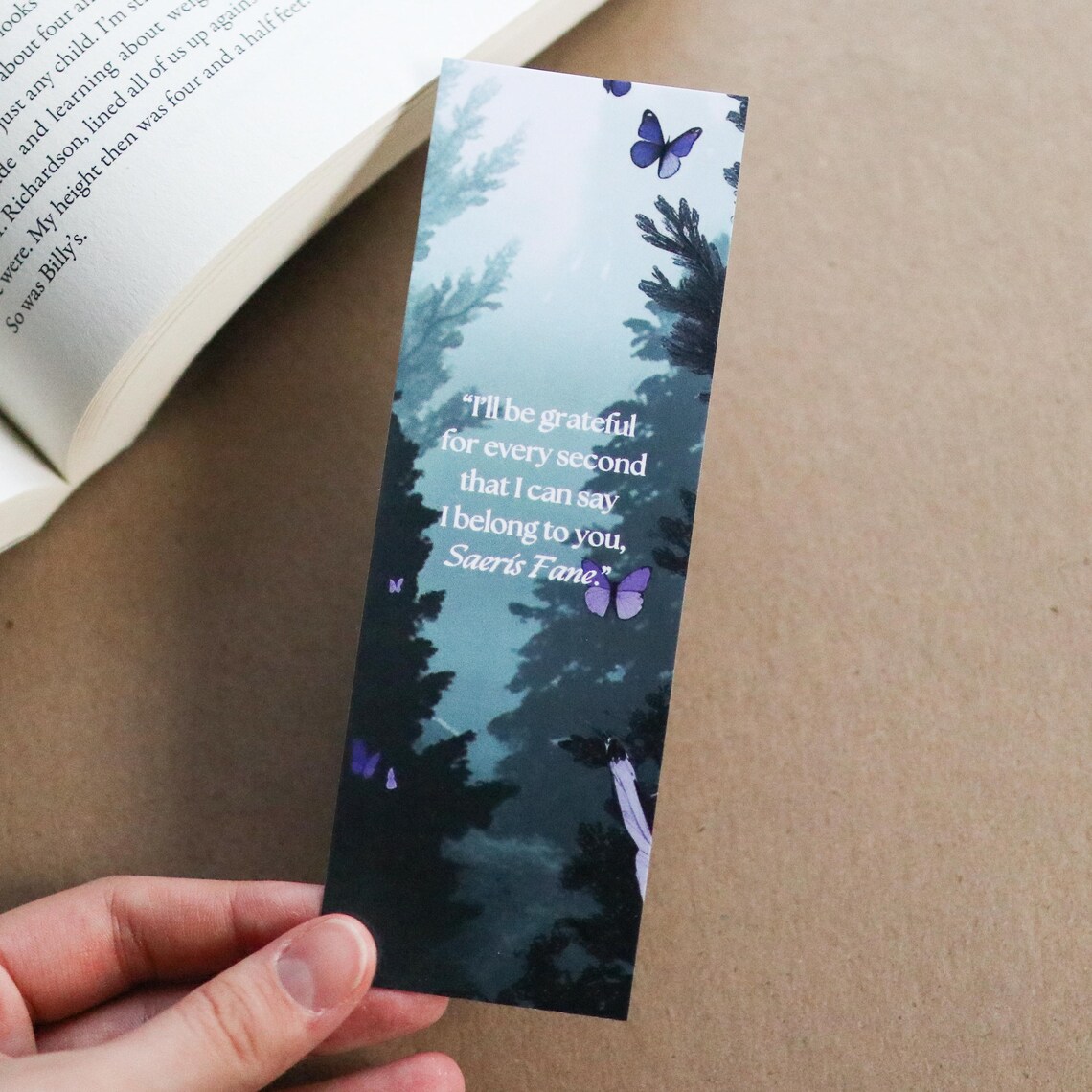 Quicksilver Inspired Bookmark | Reading Tracker Tiny Book Journal ...