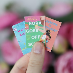 CUSTOM Mini Book Cover STICKERS | Reading Tracker, Tiny Book Stickers ...